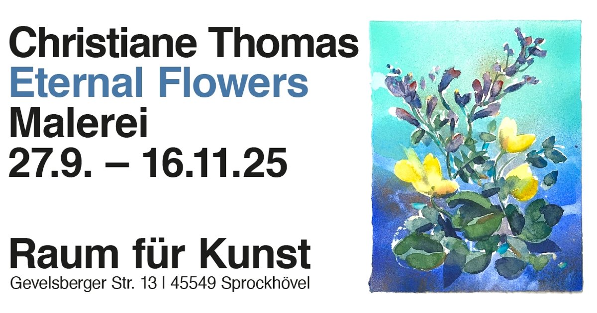 Ausstellung: Christiane Thomas – Eternal Flowers | Stadt Sprockhövel